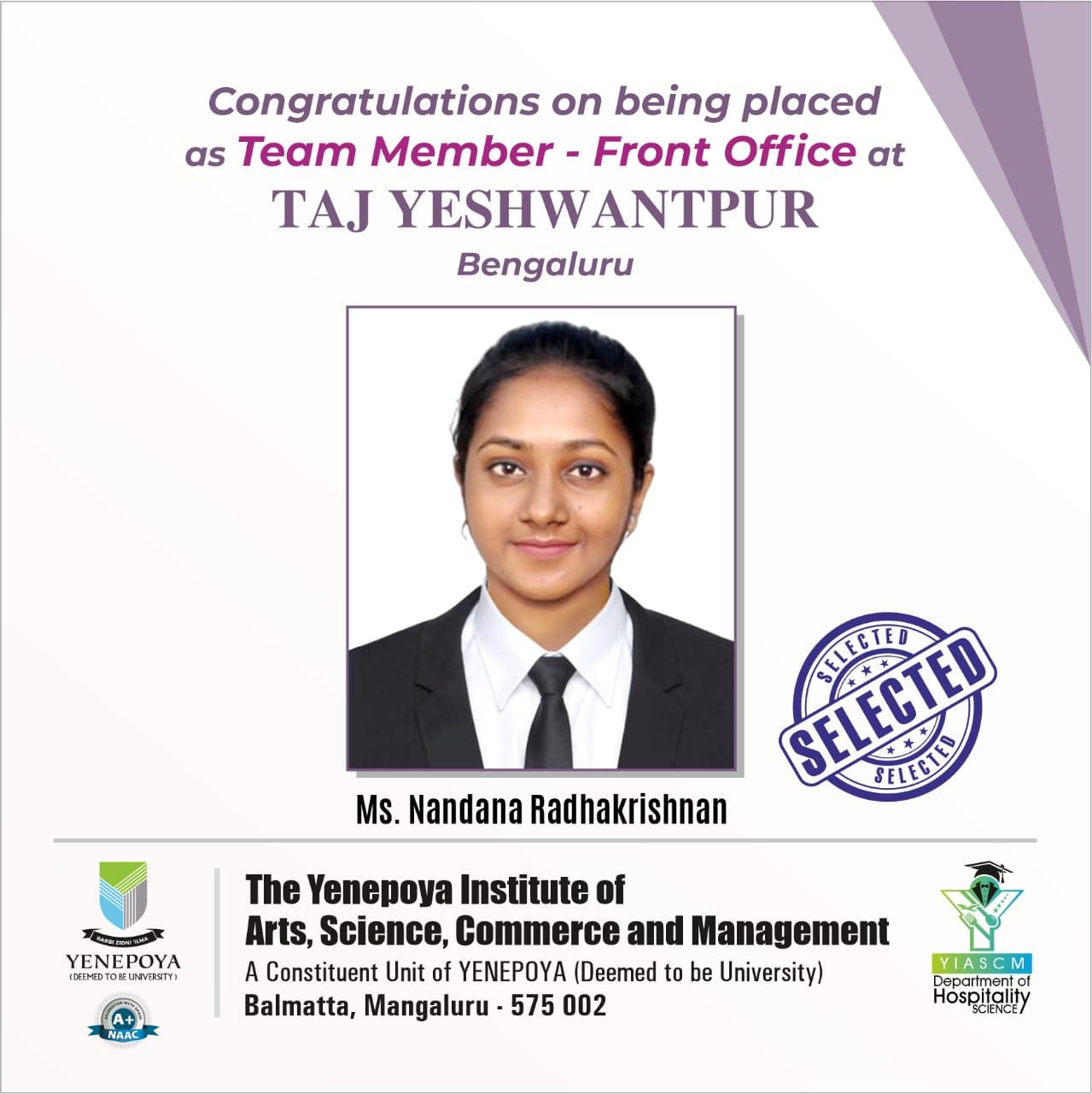 Placements | Yenepoya Institute of Arts, Science, Commerce and Management